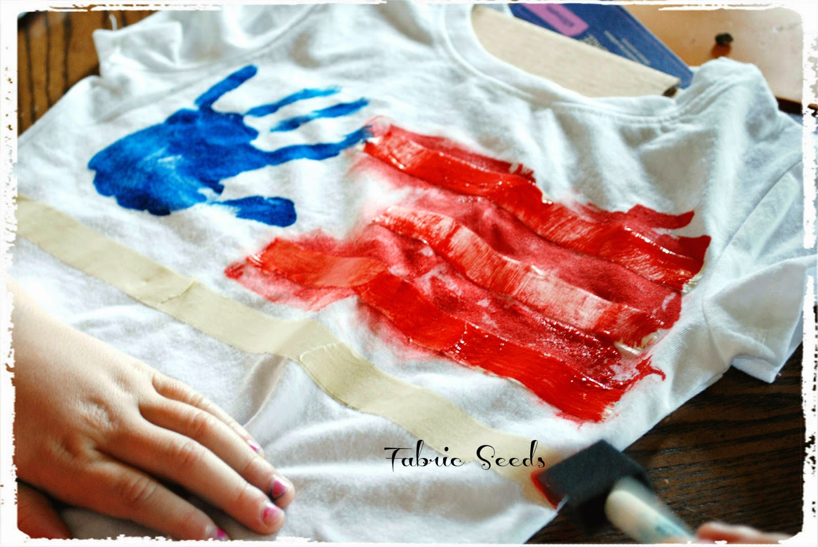 Fabric Seeds: Hand Print T-shirts {A Tutorial}