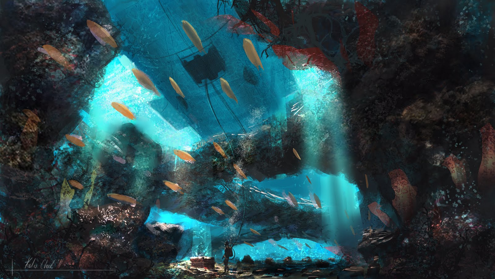 Ad Astra Per Aspera: Themed Paintings - ( Under the Sea )