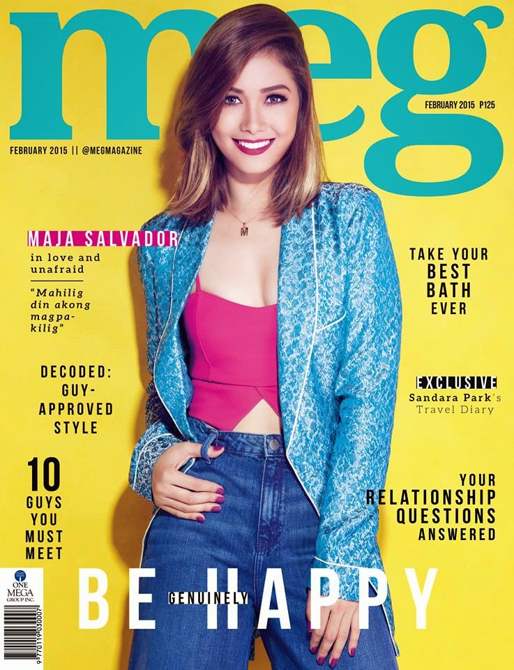 MAJA SALVADOR : MAJA SALVADOR ON THE COVER OF MEG MAGAZINE FEBRUARY ...
