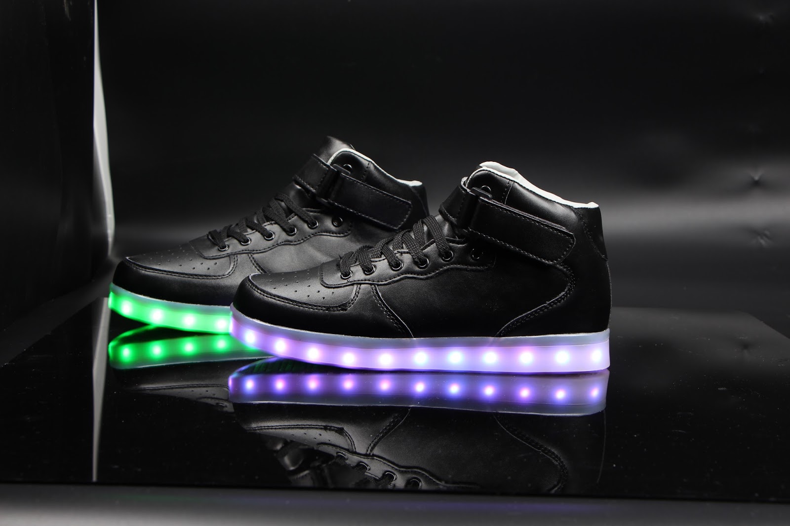 Women Men High Top USB Charging LED Shoes MTOTM® Sneakers