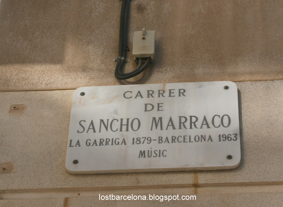 BARCELONA MON AMOUR: SANCHO MARRACO