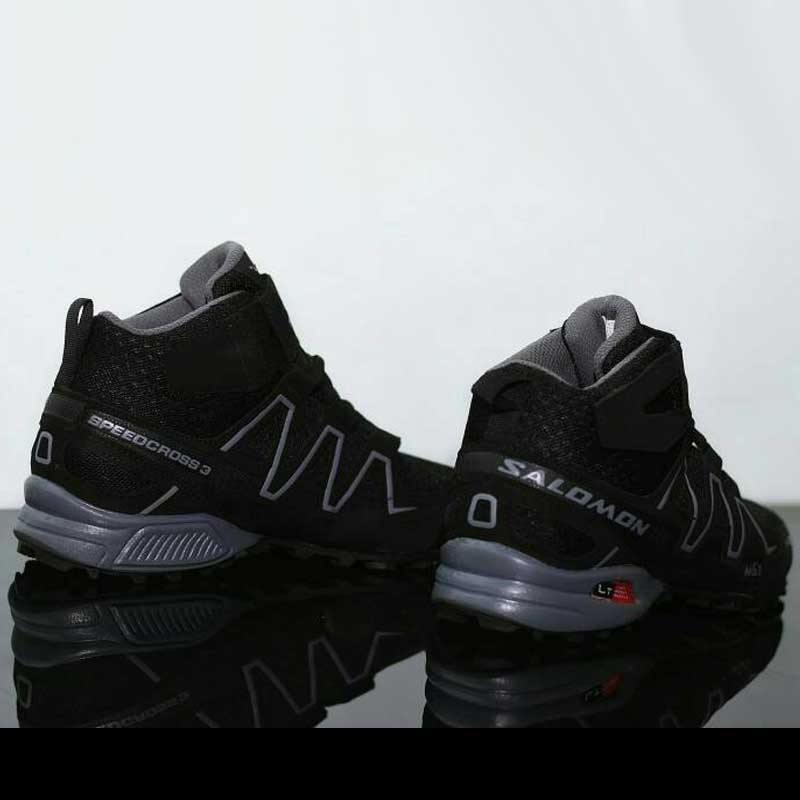 Sepatu Gunung Salomon High Hitam Hijau [SGH-002] | Omsepatu.com