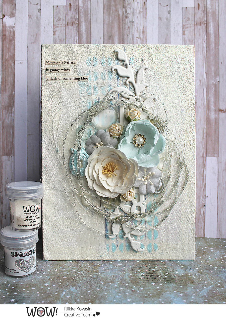 Riikka Kovasin - Paperiliitin: Glistening snow - Wow Embossing Powder