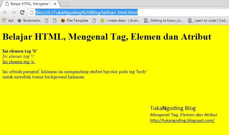 Mengenal Tag, Elemen dan Atribut HTML yang Sering Digunakan | Tukang Ngoding