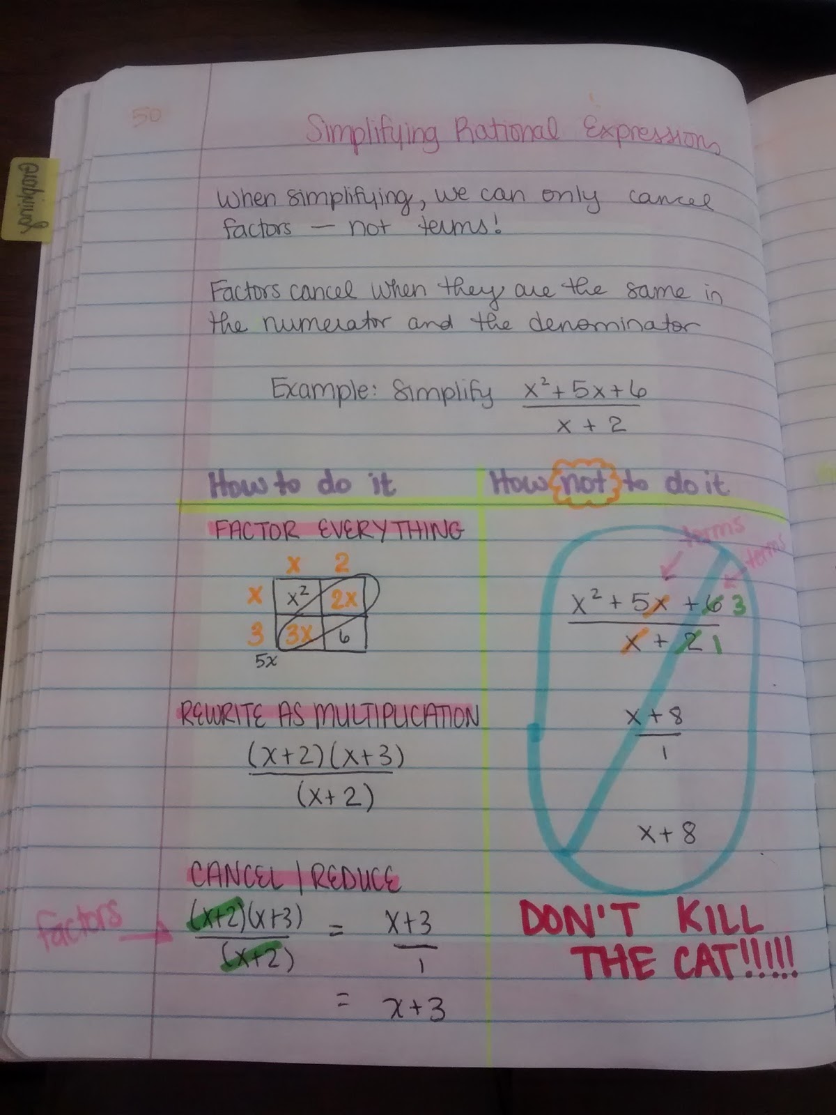 Math = Love: Algebra 2 Interactive Notebook Pages Galore