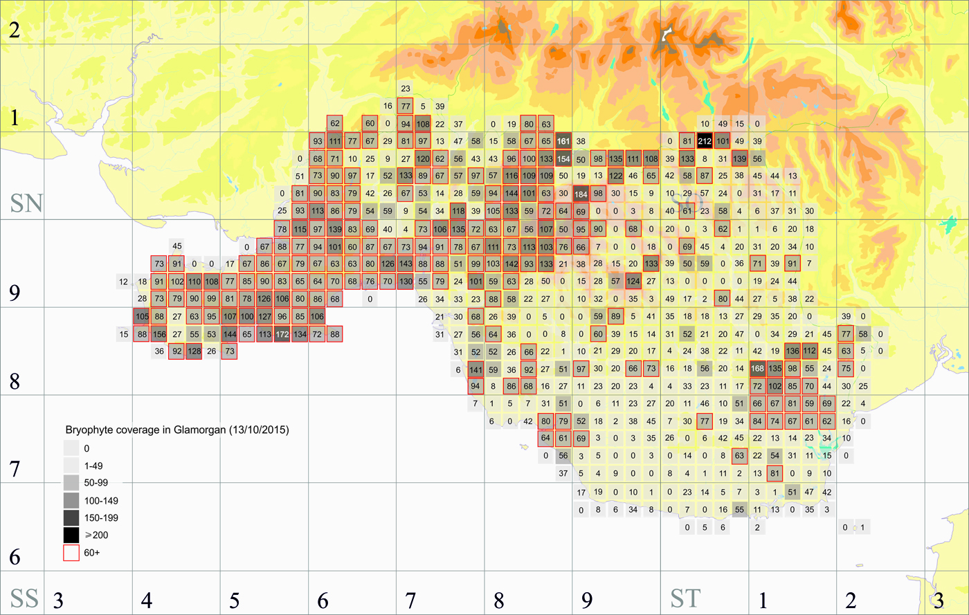 South Wales Bryophytes: Glamorgan tetrad map update