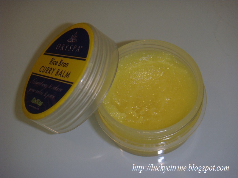 Lucky Citrine: Oryspa Rice Bran Curry Balm