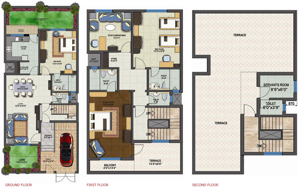 4 BHK Layout.