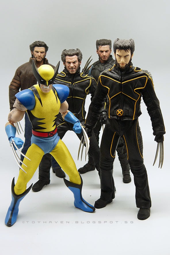 toyhaven: Comparison pictures of various 1:6 scale Wolverine figures ...