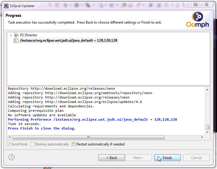 Coding Snapshot: Sharing Eclipse Preferences Across Multiple Eclipse Installation with Oomph
