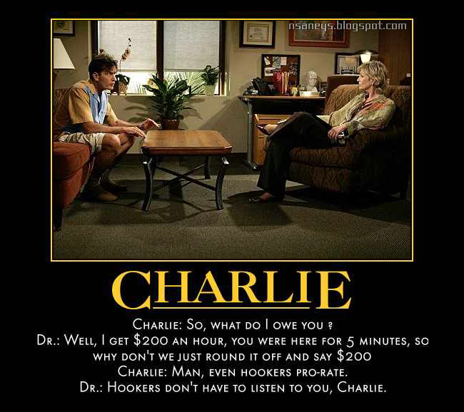Nsaney'z Posters II: Charlie Harper: Psychiatrist Visit