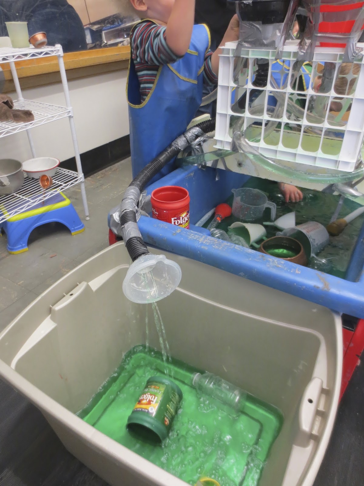 SAND AND WATER TABLES: Funnels part 2