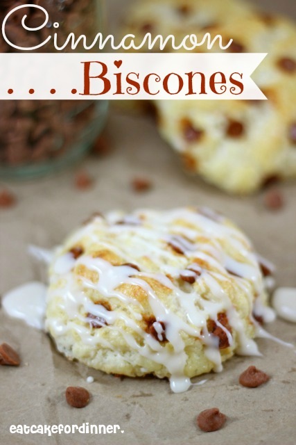 Eat Cake For Dinner: Cinnamon Biscones with Vanilla Glaze