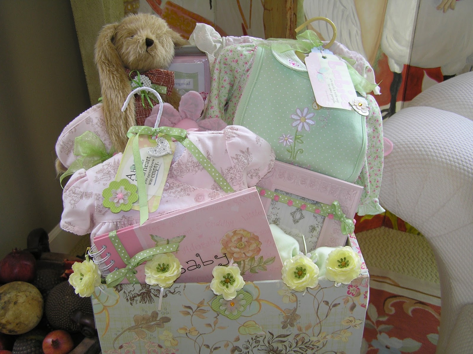 White Horse Relics: Unique Themed Baby Gift Baskets!