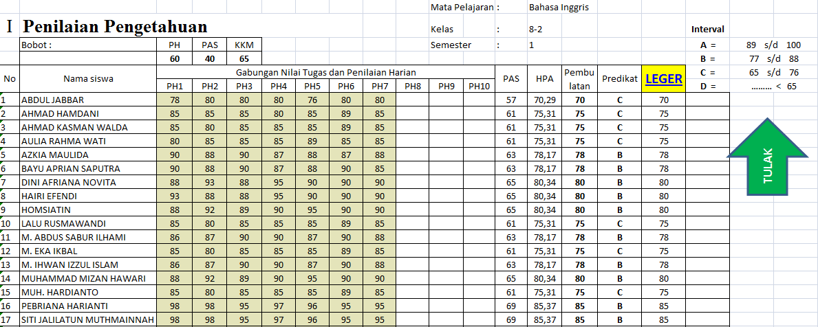 Contoh Aplikasi Raport Digital Offline Pra ARD Tingkat RA, MI, MTs dan ...