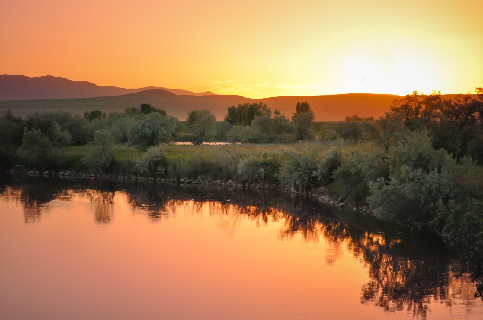 Summer Sunsets in Cache Valley