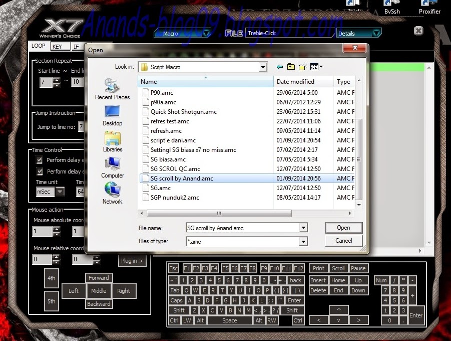 Cara Setting Mouse Macro X7 ~ Anand's Blog