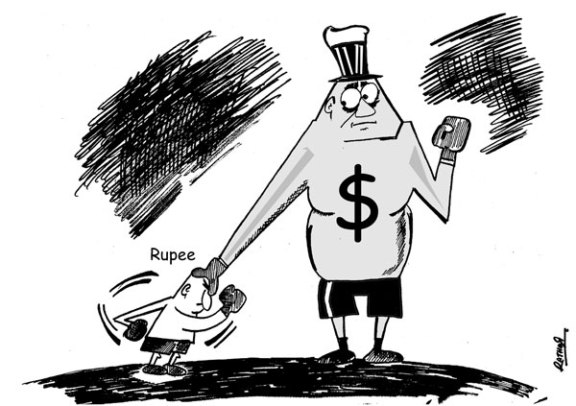 CARTOON - DOLLAR VS RUPEE ~ Cartoon Pk
