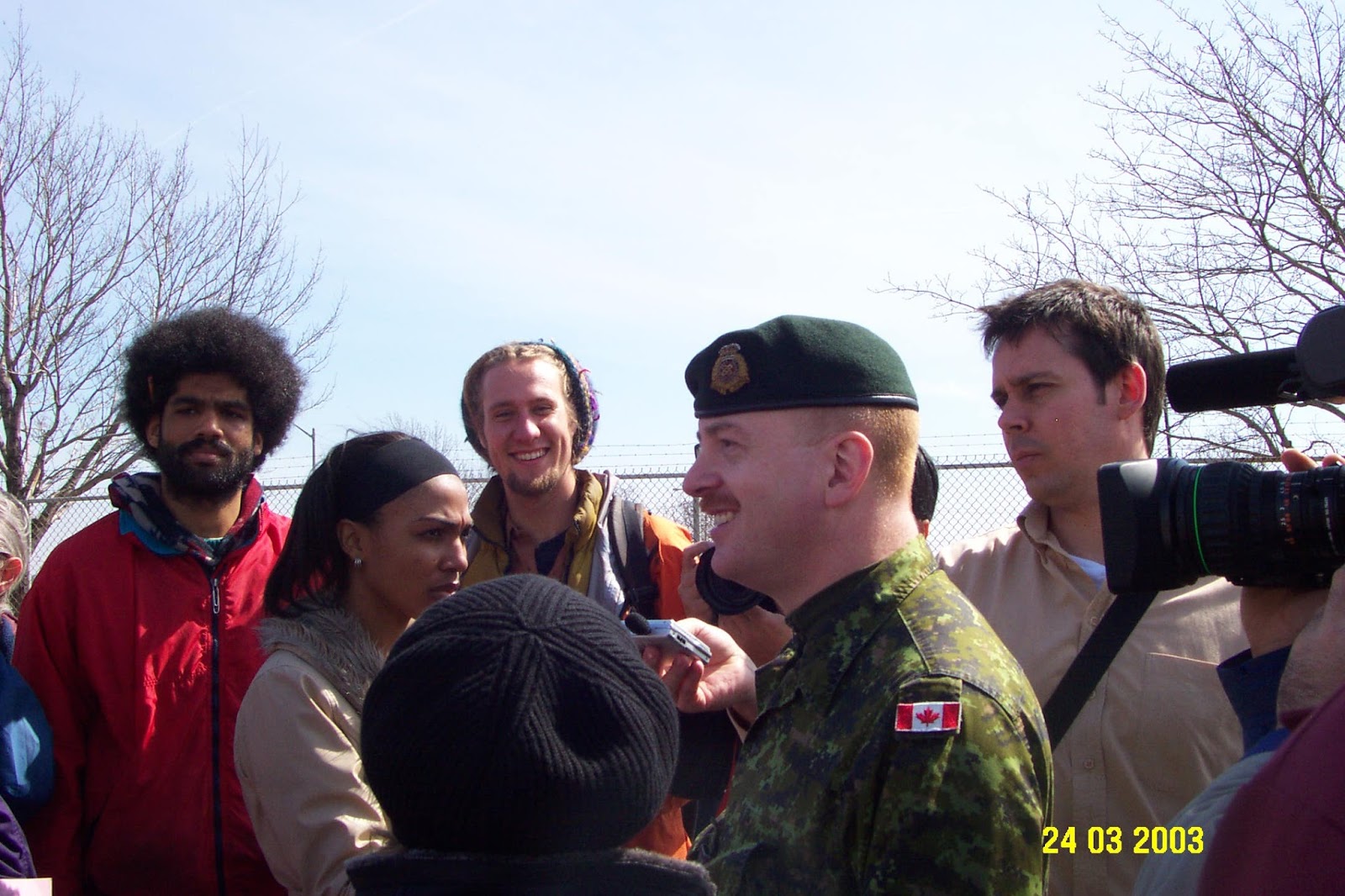 Homes Not Bombs: Throwback Thursday Memory: Canadian Military Faces ...