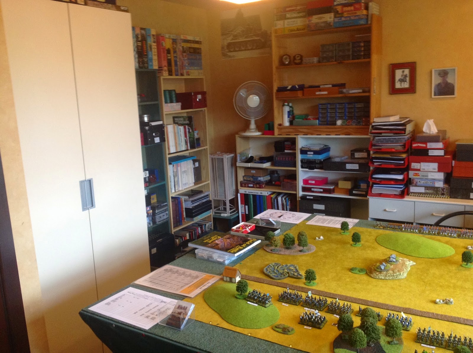 Sgt Steiner's Wargaming Blog: New Wargames room and a Field Of Battle ...