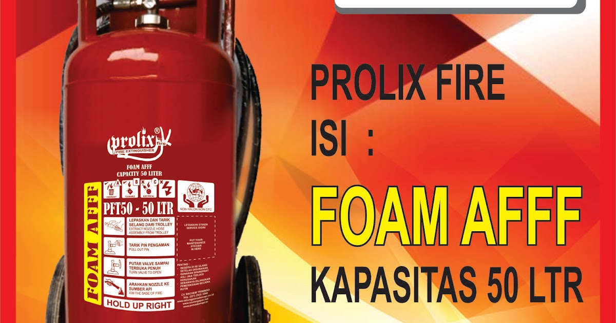 Tabung Pemadam Api Foam AFFF 50 Liter - Apar - Alat Pemadam Api ...