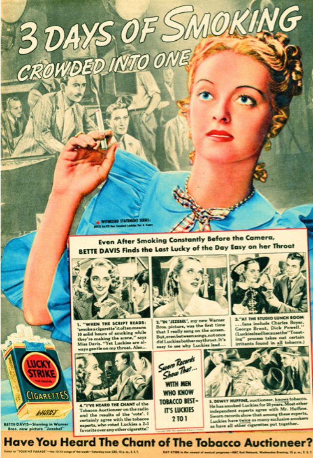 40 Vintage Tobacco Advertisements Featuring Female Movie Stars From the ...