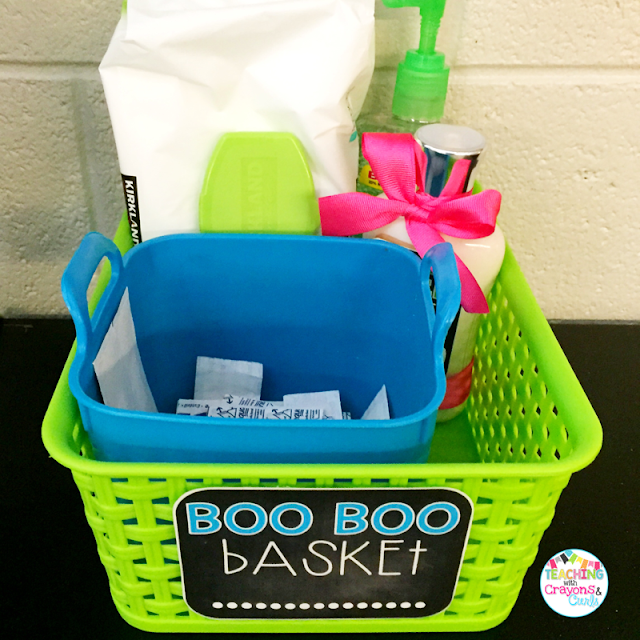 The Primary Peach: Using a Boo Boo Basket in the Classroom!