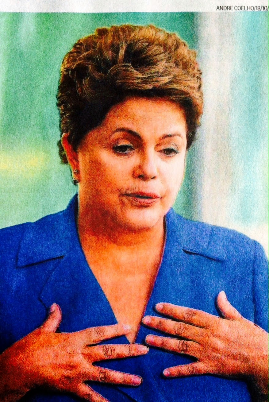O cão que fuma...: Dilma participa aos brasileiros um grande prazer