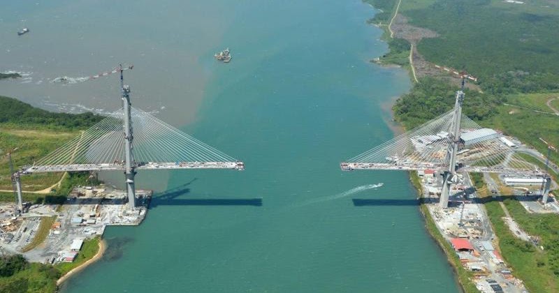 Panama Laws and Advice: Third bridge over the Canal is 80% complete