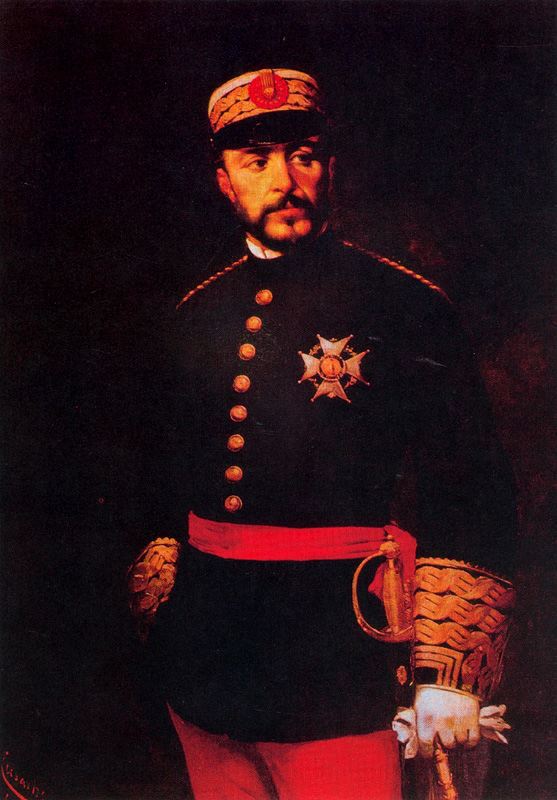 Paintings Reproductions Portrait of general prim by Josep Cusachs I ...