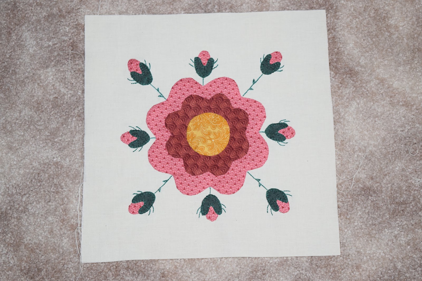 JulieKQuilts: Helen's log cabin blocks, and Dearest Boy block!!