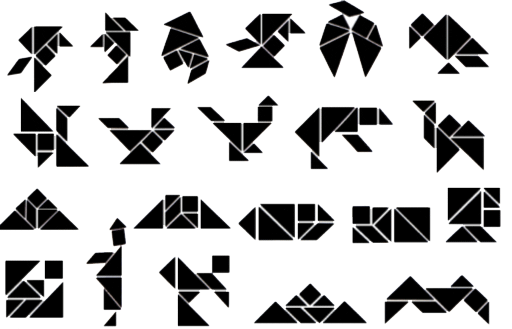 Sugestões e idéias para montagem do Tangram!-ESPAÇO EDUCAR