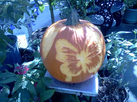 A Little Ink More or Less: Butterfly Pumpkins: In the spirit(s)