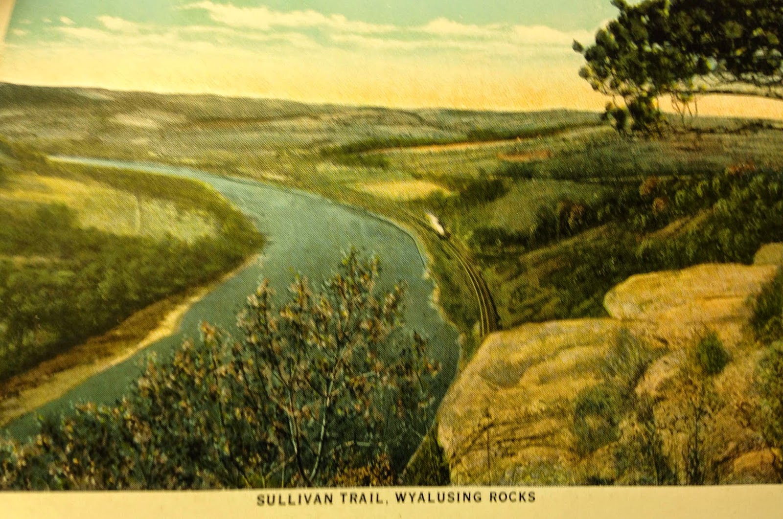 1921 Sullivan Trail Postcard from Wilkes Barre, PA to Watkins Glen, NY ...