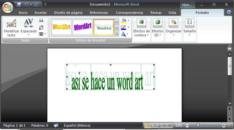 Wordart En Word