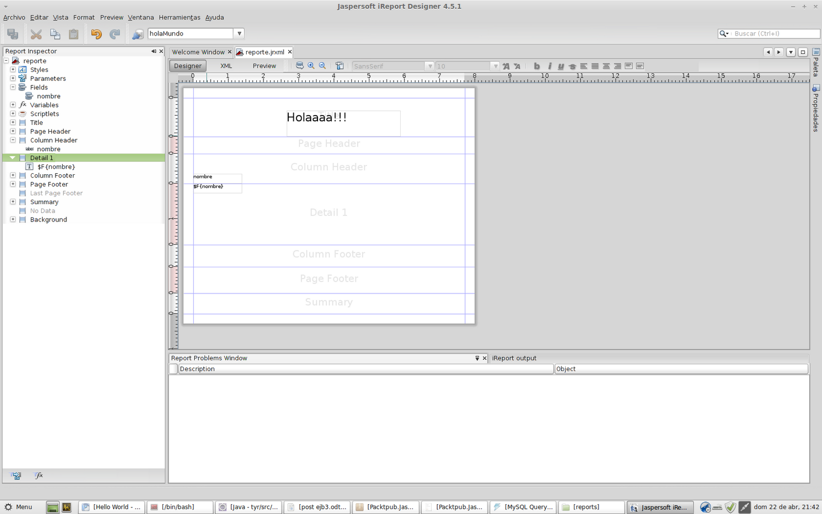Emanuel Goette, alias Crespo: Jasper en jsf