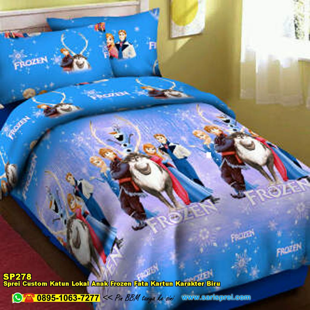 Grosir Sprei Cantik: Sprei-Custom-Katun-Lokal-Anak-Gajah-All-Ungu-Putih ...