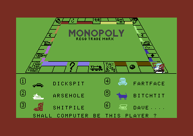 Bod Blog Gaming: Monopoly C64