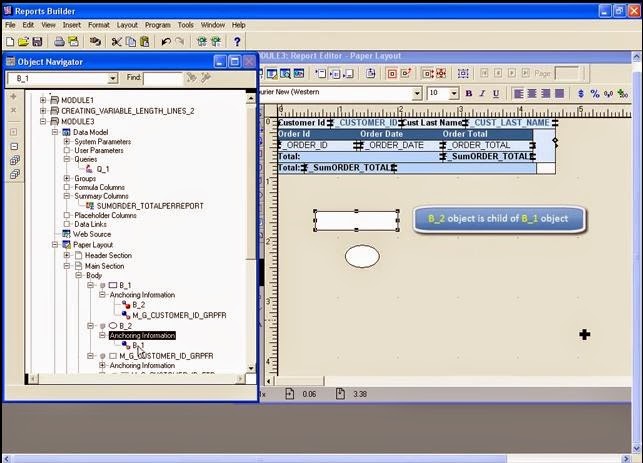 Oracle Apps Technical Concepts And Faqs 5 Anchoring Objects In Oracle Reports