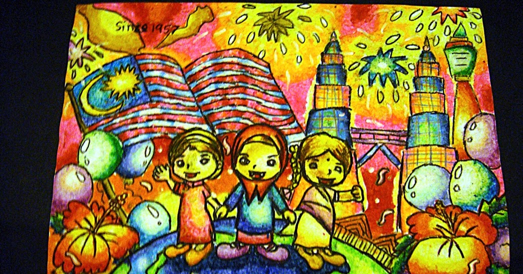 Merdeka drawing and coloring | Blog with Yan