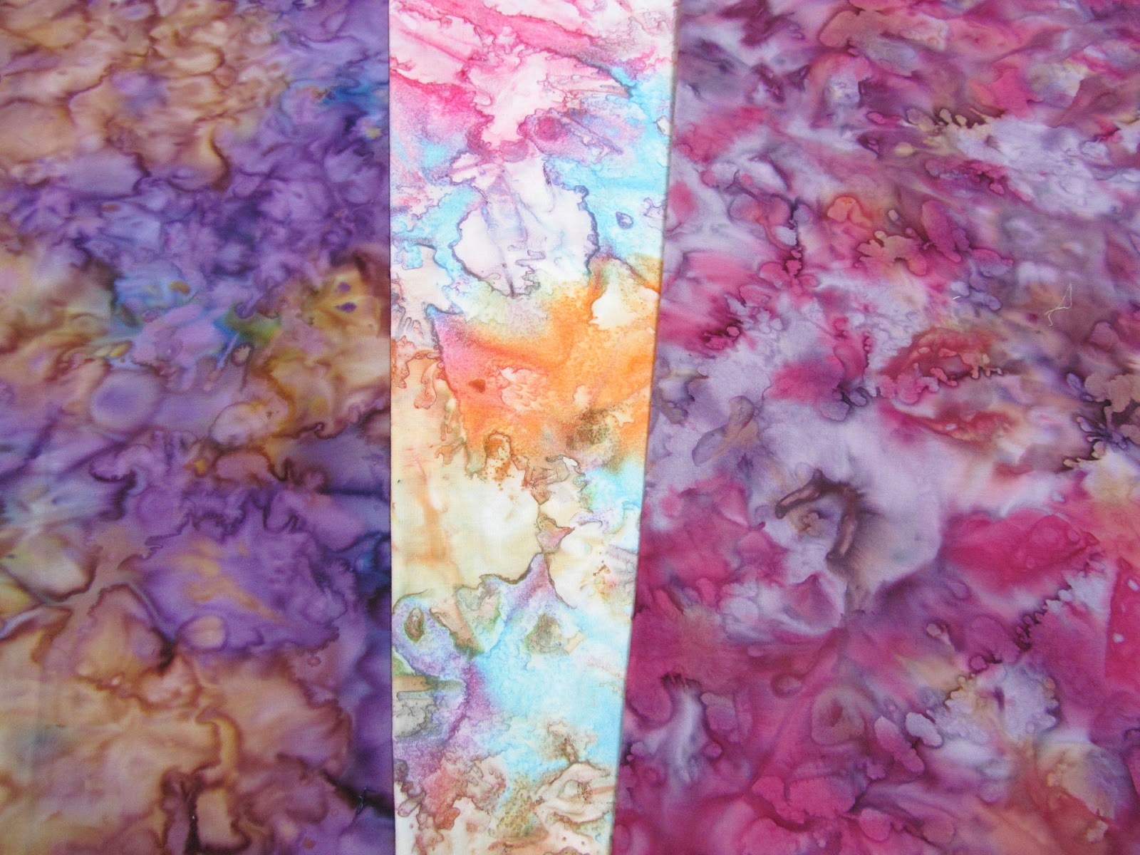 Exuberant Color : Four seams and it is together.................