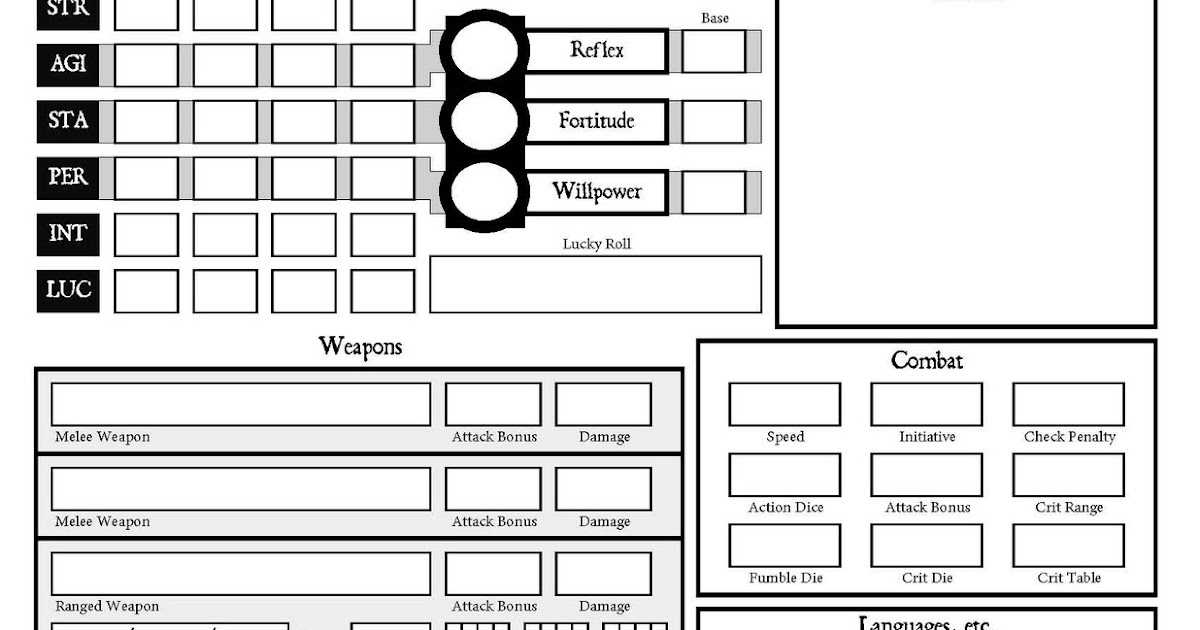 People them with Monsters: Another DCC RPG Character Sheet