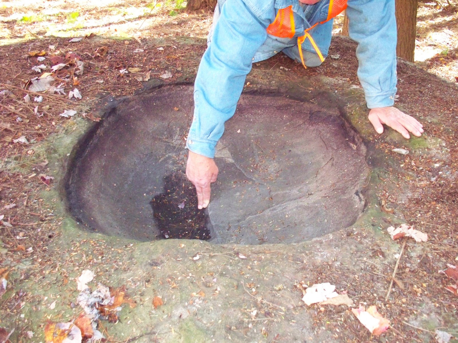Vintage Johnstown: Native American Grinding Stone - Indiana County
