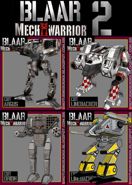 MechWarriors 4: CBT Mech Papercraft | Papercraft Paradise | PaperCrafts ...