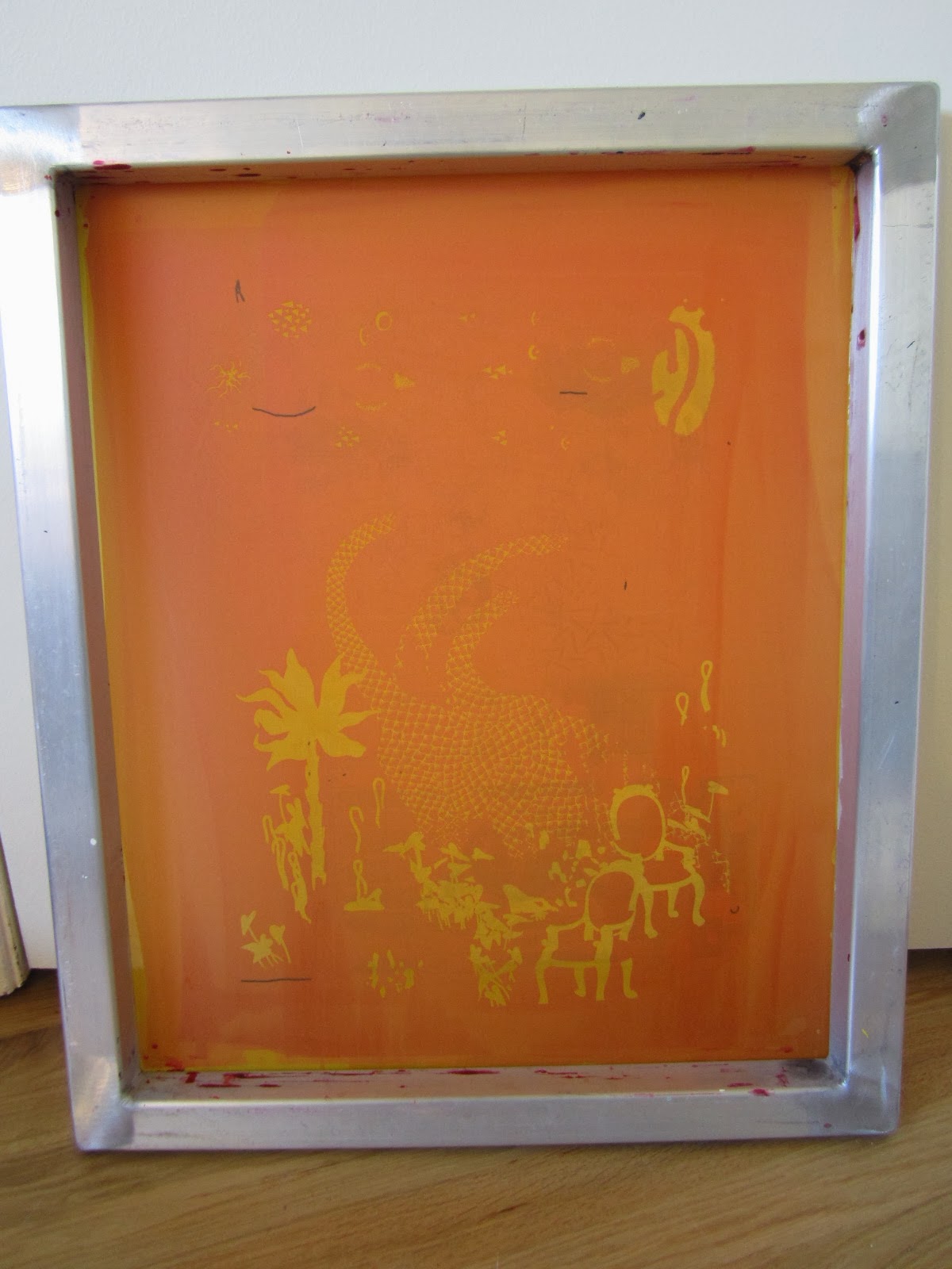 animalsleepstories: Making a silkscreen: phase 3