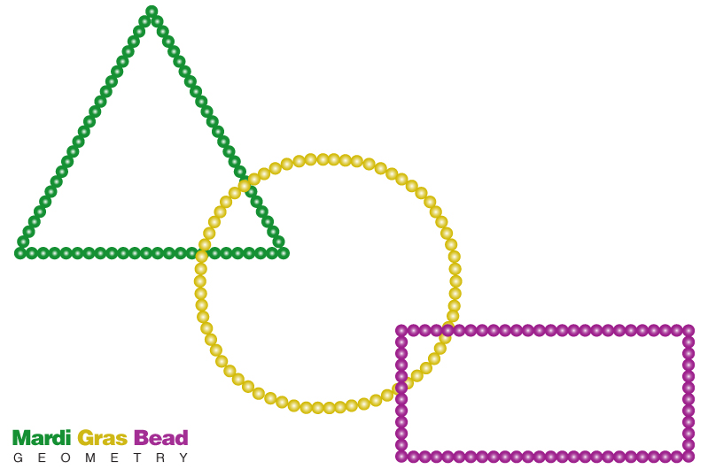 E is for Explore!: Mardi Gras Bead Geometry