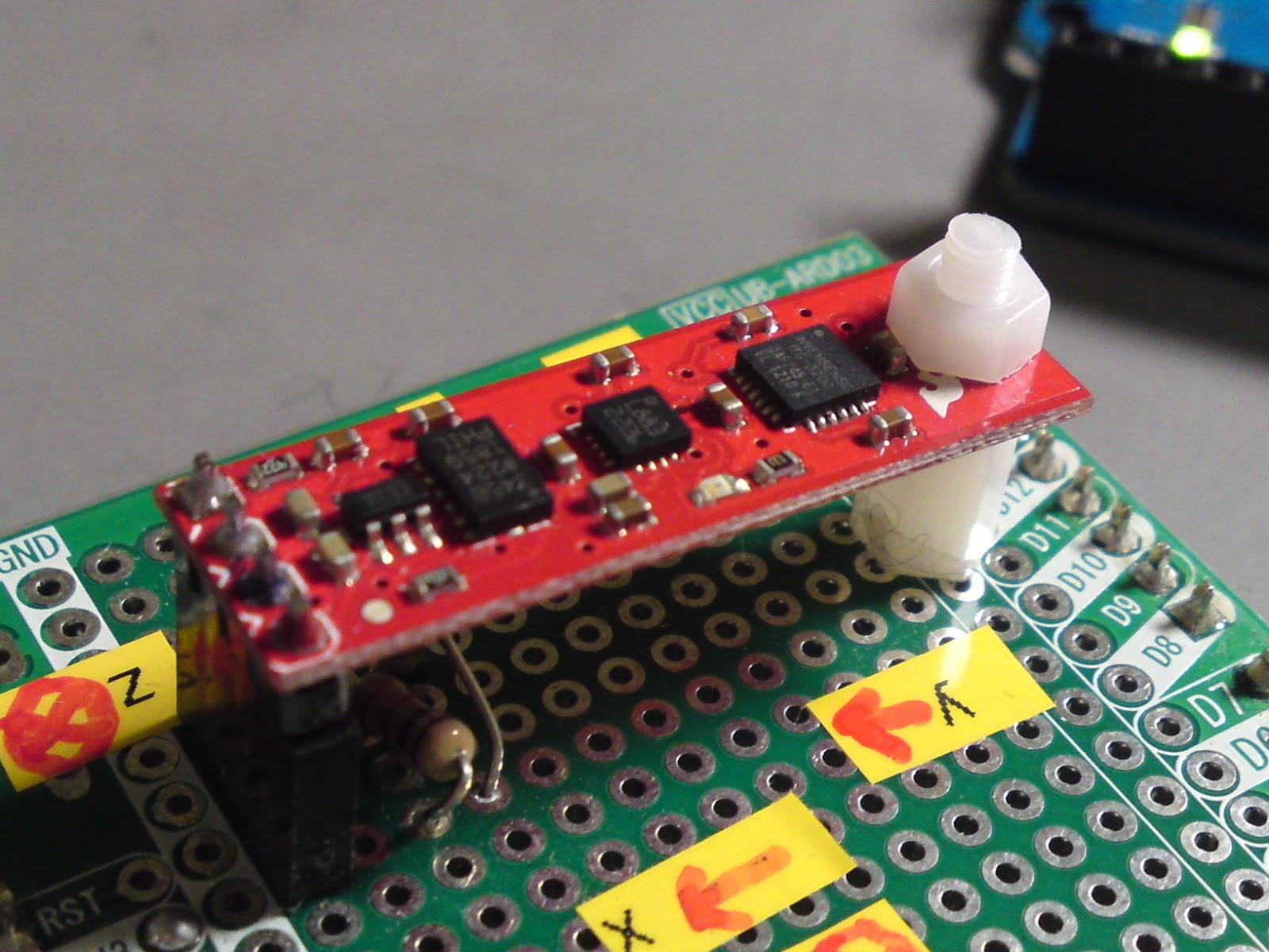 Nekolab 加速度センサーをarduino使って読み取ってみる
