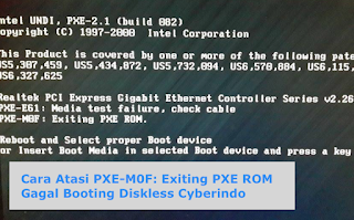 Cara Atasi PXE-M0F: Exiting PXE ROM Booting Diskless Cyberindo