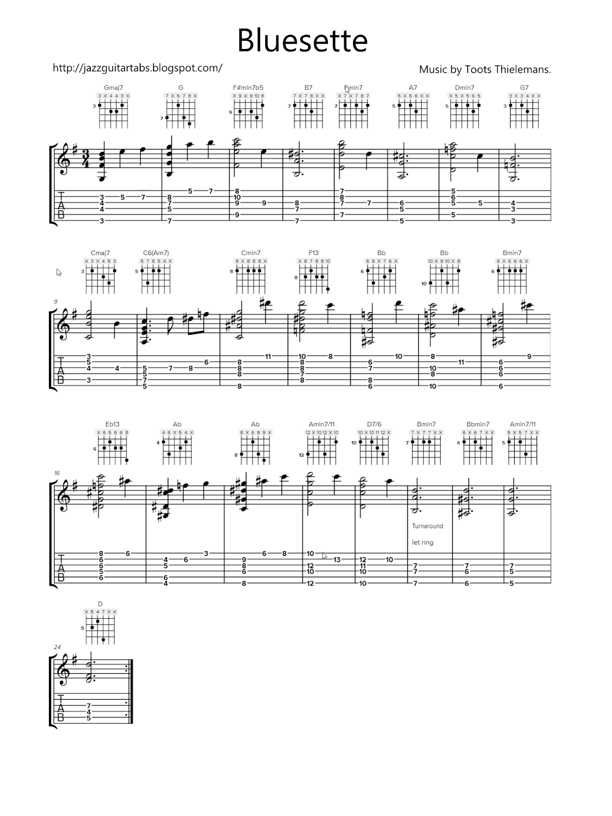 Bluesette by Toots Thielmans