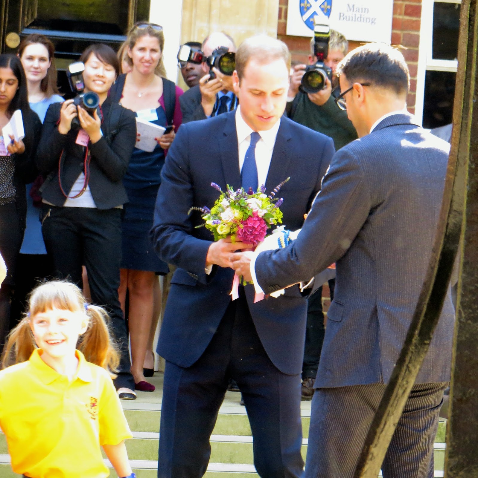 Curiouser and Curiouser: Prince William (sans Kate) visits St Hugh's ...